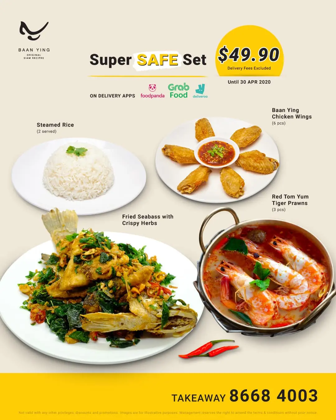 BAAN YING MENU WITH PRICES SINGAPORE 2025